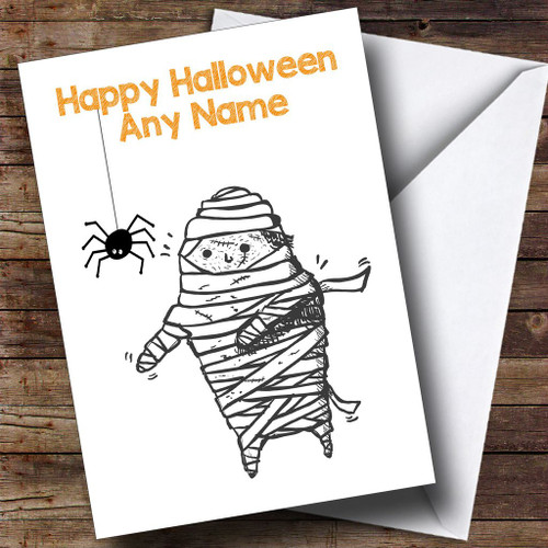 Scary Mummy Personalised Halloween Card - The Card Zoo