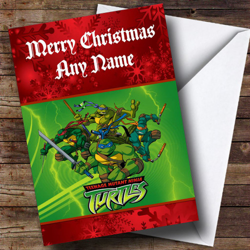 Teenage Mutant Ninja Turtles Personalised Christmas Card - The Card Zoo