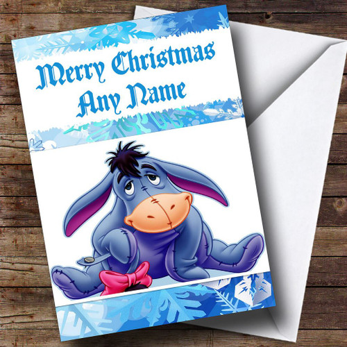 Eeyore Personalised Christmas Card - The Card Zoo
