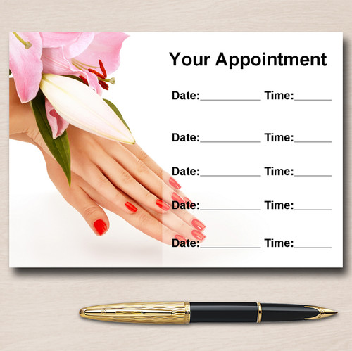 Nail Salon Manicure Pedicure Pretty Personalised Business Appointment ...