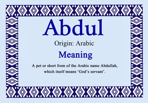 Abdul Meaning And Significance In Islam Religions Facts