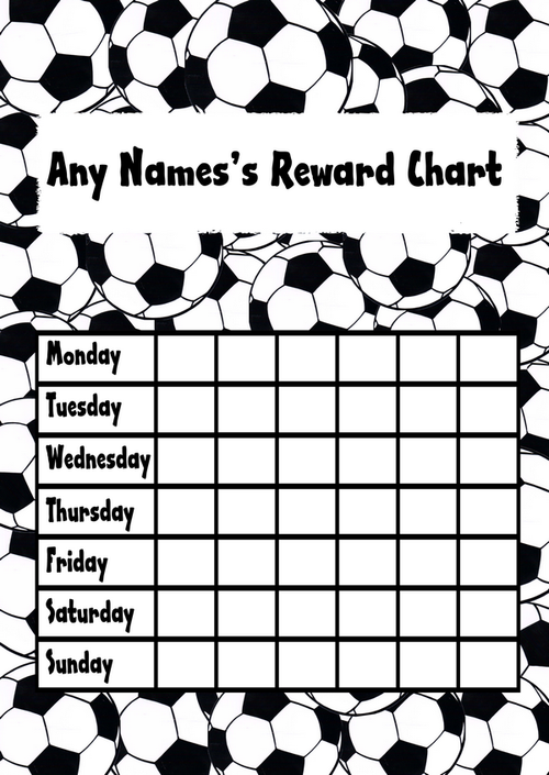 Football Fan Star Sticker Reward Chart - The Card Zoo