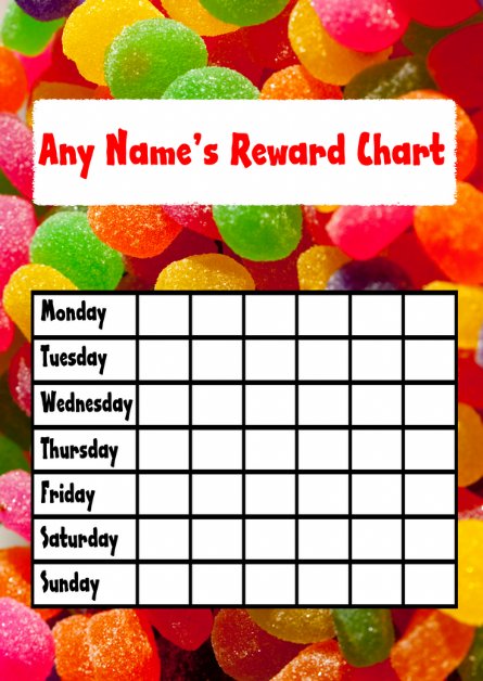 Jelly Tot Sweets Star Sticker Reward Chart - The Card Zoo