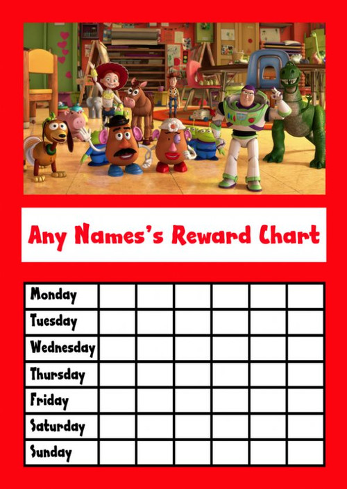 Toy Story Star Sticker Reward Chart - The Card Zoo