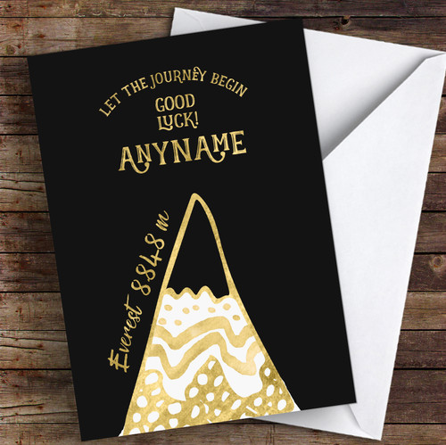 Everest Gold Style Congratulations Personalised Greetings Card - The ...