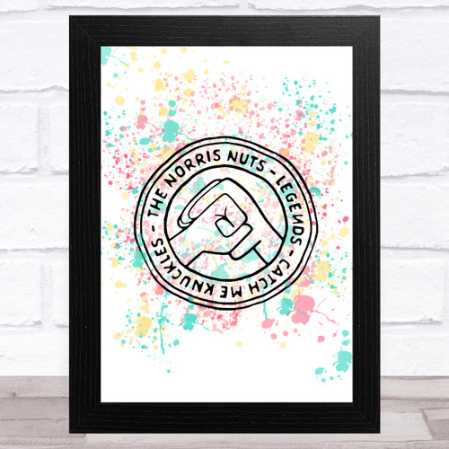 Norris Nuts YouTubers Catch Me Knuckles Splatter Art Children's Wall ...