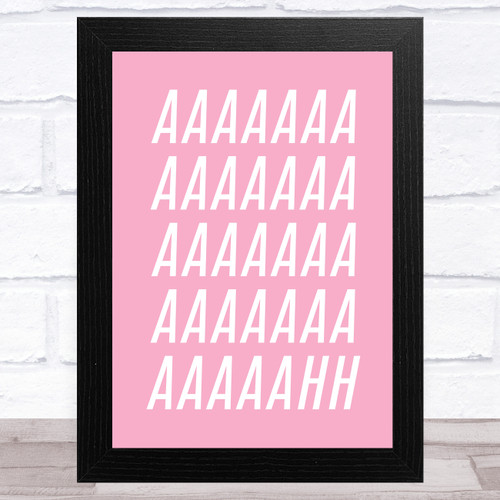 Lankybox Aaaaaahh Catchphrase Pink Children's Kids Wall Art Print - The ...