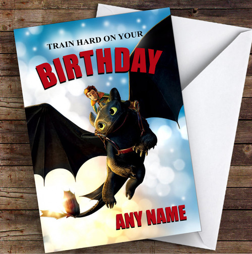 How To Train Your Dragon Children's Kids Personalised Birthday Card ...