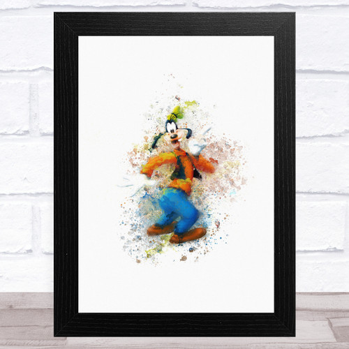 Goofy Watercolour Splatter Children's Kid's Wall Art Print - The Card Zoo