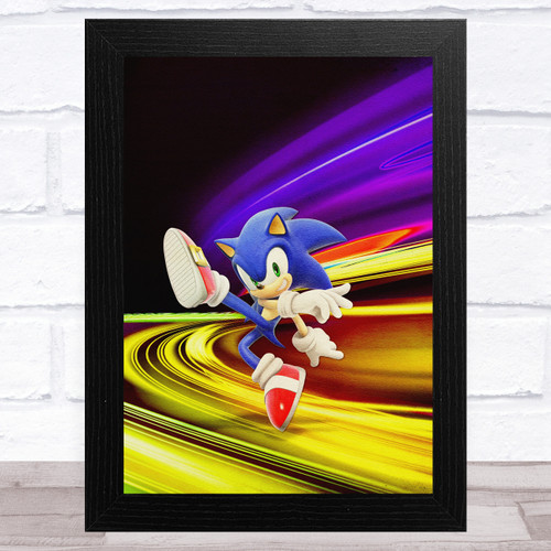 Sonic The Hedgehog Lights Children's Kid's Wall Art Print - The Card Zoo