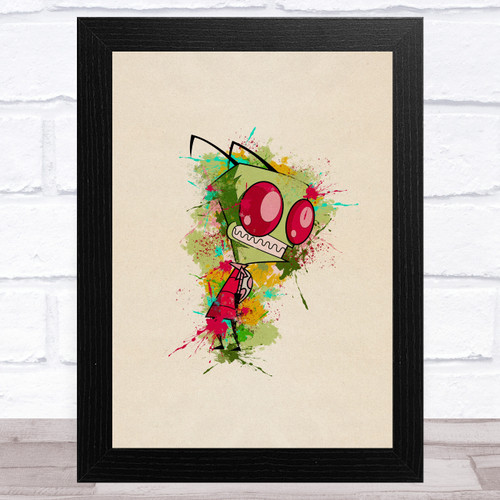 Invader Zim Invader Zim Children's Kid's Wall Art Print - The Card Zoo