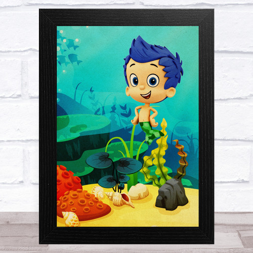 Bubble Guppies Gil Children's Kid's Wall Art Print - The Card Zoo