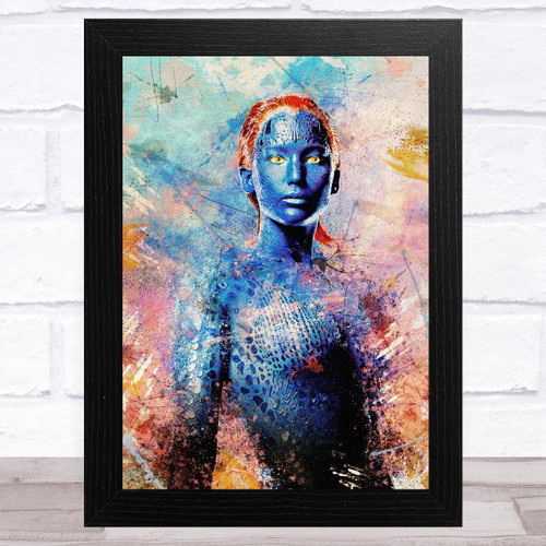 Mystique Superhero Children's Kid's Wall Art Print - The Card Zoo