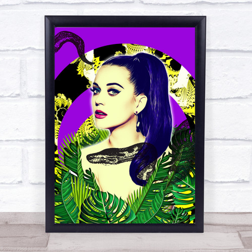 Katy Perry Hypnotic Jungle Swirls and Snake Wall Art Print - The Card Zoo