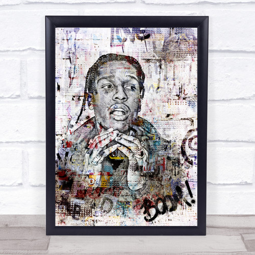 Asap Rocky Graffiti Wall Art Print - The Card Zoo