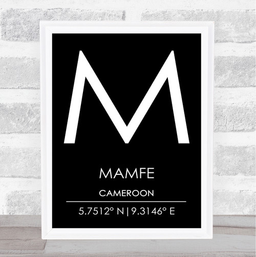 Mamfe Cameroon Wall Art Print - The Card Zoo