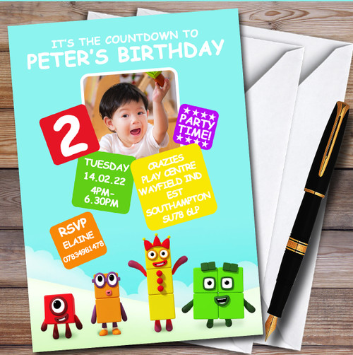 Photo Numberjacks Personalised Children's Kids Birthday Party ...