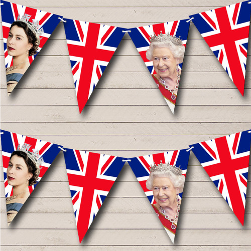The Queen's 70 Years Platinum Jubilee Union Jack Personalised Party ...