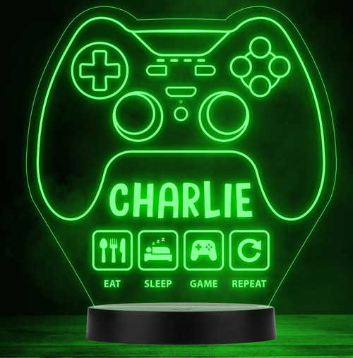 Gaming Controller Xbox Personalised Gift Colour Changing LED Lamp Night ...
