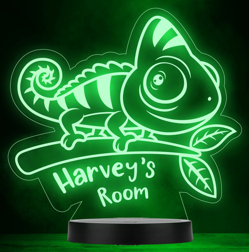 Kids Cute Baby Lizard Personalised Gift Colour Changing Led Lamp Night ...
