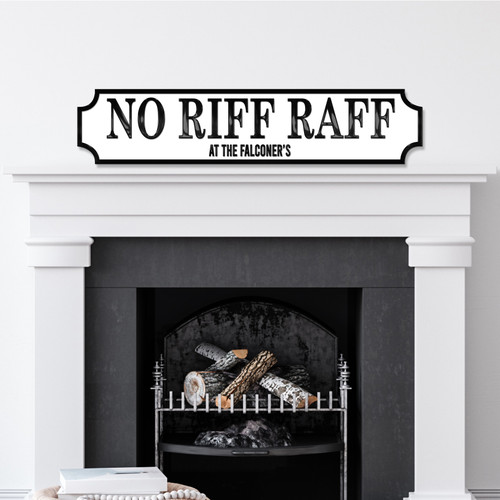 No Riff Raff Family Name Any Colour Any Text 3D Train Style Street Home ...