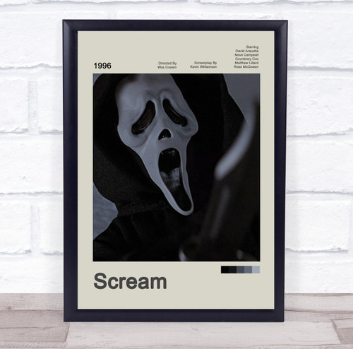 Scream Movie Polaroid Vintage Film Wall Art Poster Print - The Card Zoo