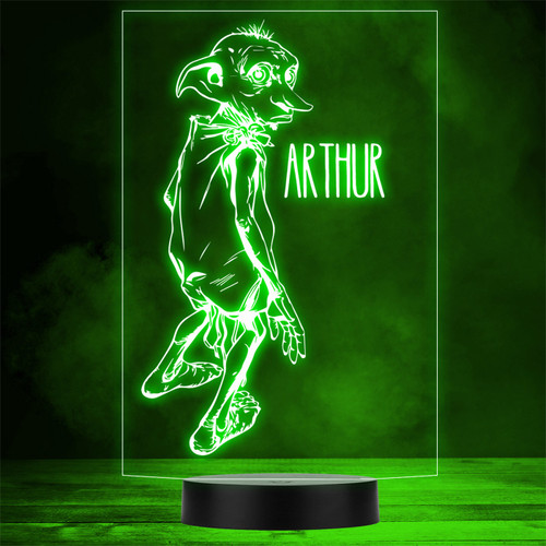 Harry Potter Doby Personalised Gift Colour Changing LED Lamp Night ...