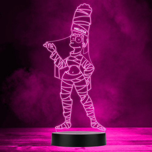 Marge Simpson Mummy Personalised Gift Colour Changing LED Lamp Night ...