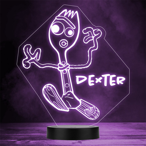 Toy Story Forky Personalised Gift Colour Changing LED Lamp Night Light ...
