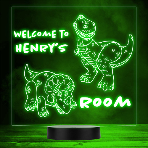 Toy Story Rex And Trixie Personalised Gift Colour Changing LED Lamp ...