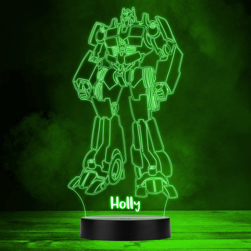 Transformers Film Cartoon Character Personalised Gift Any Colour LED ...