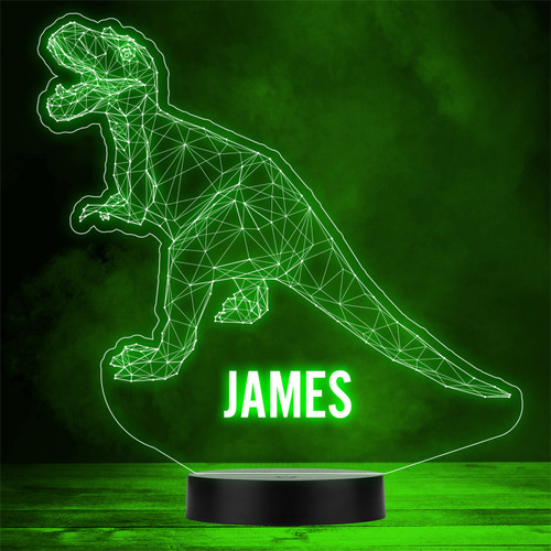 3D Roaring Tyrannosaurus Rex Dinosaur T-Rex Personalised Gift Colour ...