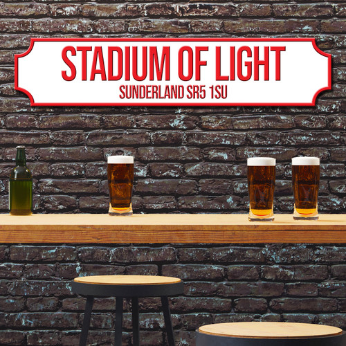 Sunderland White and Red Stadium Any Text Football Club 3D Train Street ...