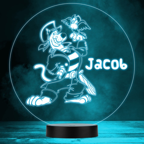 Pirate Scooby-Doo Scooby Kid's TV Personalised LED Multicolour Night ...