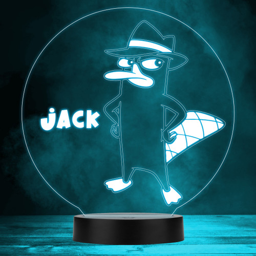 Perry Phineas and Ferb Kids Tv Show Personalised Gift Colour Changing ...