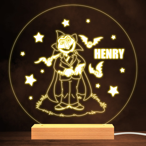 Count Von Count Sesame Street Stars Kids Personalised Gift Night Light ...