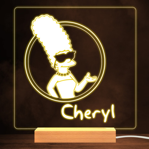 Marge The Simpsons Tv Cartoon Character Personalised Gift Warm White ...