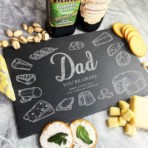 Dad You're Grate Father's Day Birthday Personalised Rectangle Slate ...