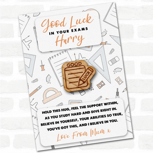 Good Luck Pencil Writing Note Good Luck In Your Exams Personalised ...