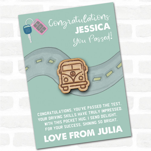 Peace Hippie Van Congratulations Passed Driving Test Personalised ...