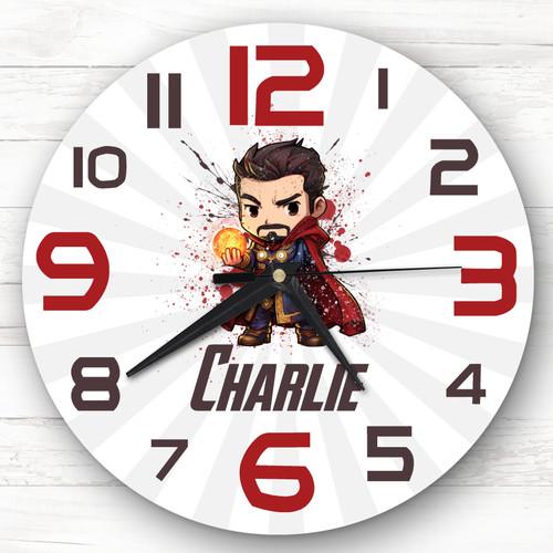 Baby Doctor Strange Superhero Boys Room Custom Gift Personalised Clock ...