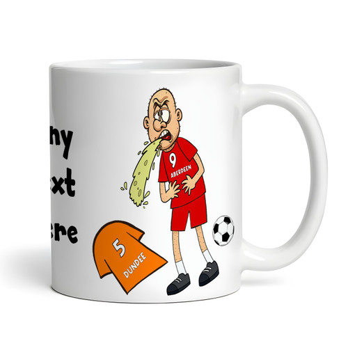 Aberdeen Vomiting On Dundee Funny Football Gift Team Rivalry ...
