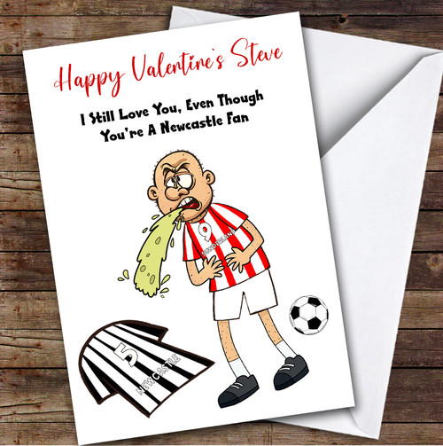 Sunderland Vomiting On Newcastle Funny Newcastle Football Fan Valentine ...