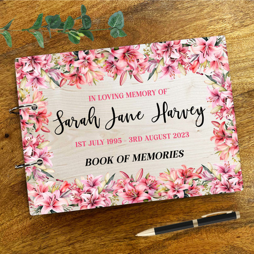Pink Lily Flower Lily Flower Memorial In Loving Memory Photo Album ...