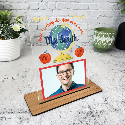 Best Teaching Assistant In The World Gift Photo Personalised Acrylic ...