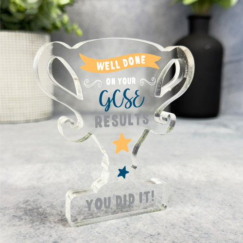 Well Done Congratulations Gcse Exam Results Trophy Plaque Keepsake Gift ...