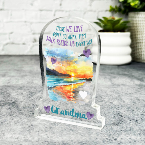 Grandma Female Beach Remembrance Memorial Gift Gravestone Keepsake ...