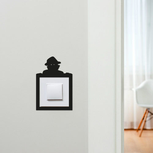 Light Switch Surround Burglar Thief Decorative Switch Plate Cover Frame ...