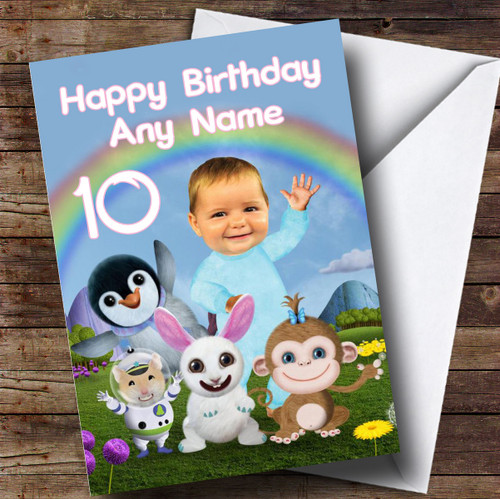 Personalised Baby Jake Rainbow Children's Birthday Card - The Card Zoo