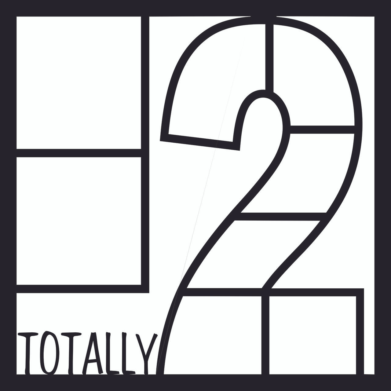 Totally 2 - 12x12 Overlay - Want2Scrap